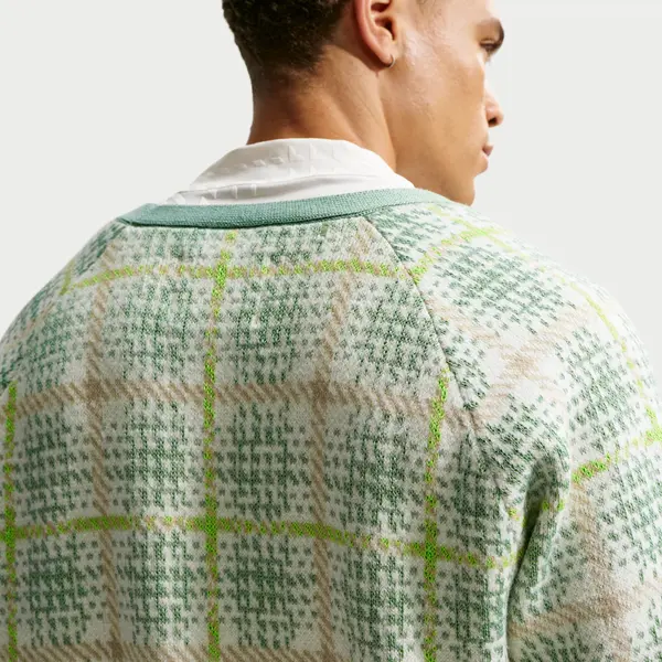 Nike Tartan Loose Golf Cardigan