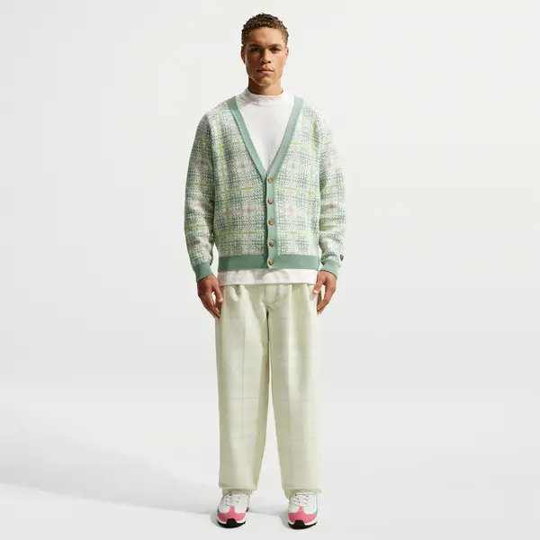 Nike Tartan Loose Golf Cardigan
