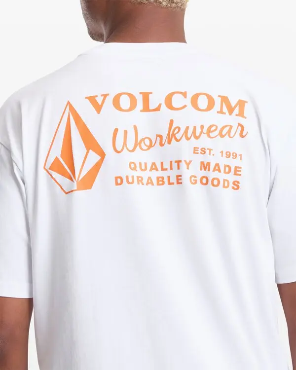 Volcom Workwear Short Sleeve Tee - White