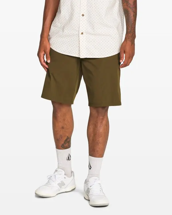 Volcom Frickin Cross Shred Shorts - Sage Leaf