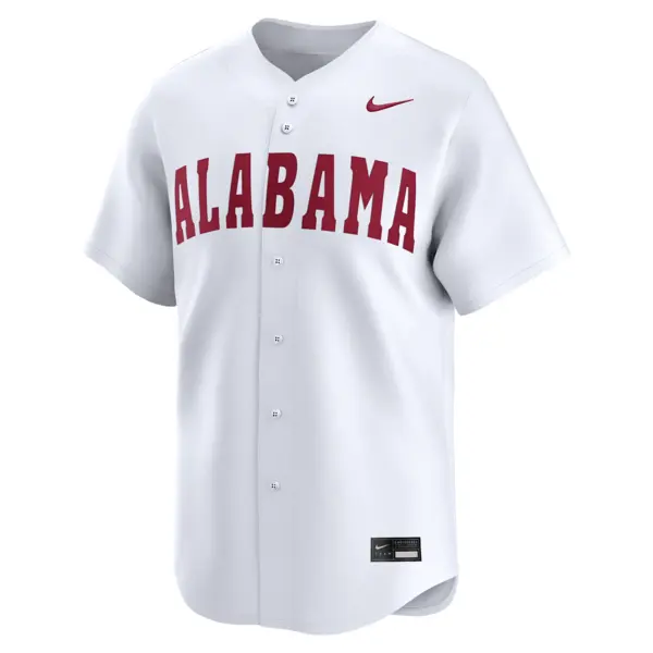 Nike Alabama Wordmark College Limited Baseball Jersey - Red