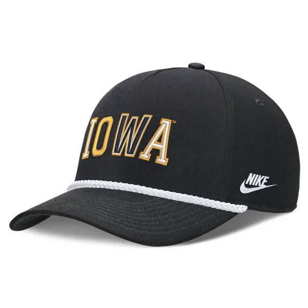 Nike Iowa Legacy Basketball Rope Rise Adjustable Hat - Black