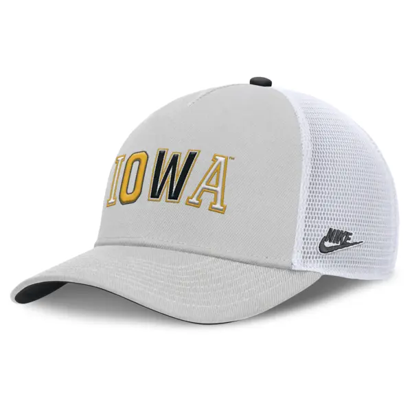 Nike Iowa Legacy Basketball Rise College Trucker Adjustable Hat - Grey