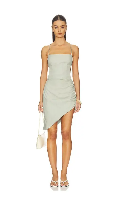 ALL THE WAYS Asymmetrical Halterneck Mini Dress
