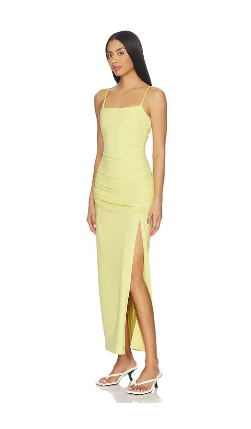Susana Monaco String Gathered Slit Dress
