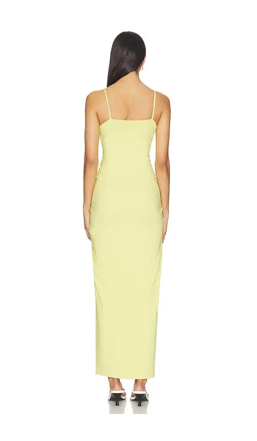 Susana Monaco String Gathered Slit Dress