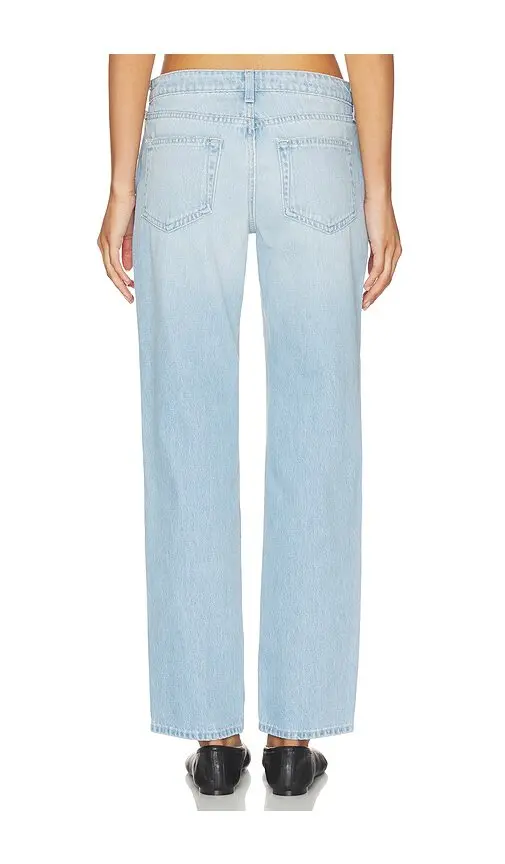 L'Agence Nevia Low Rise Slouch Straight Jean - Brea Destruct