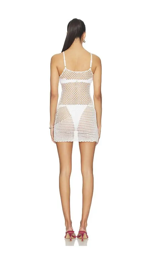 Frankies Bikinis Apollo Crochet Mini Dress
