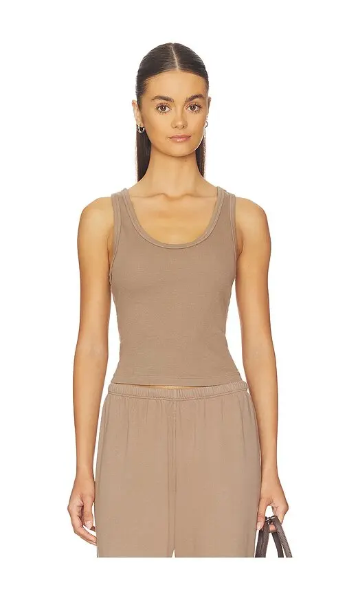 PERFECTWHITETEE Structured Rib Bra Friendly Tank