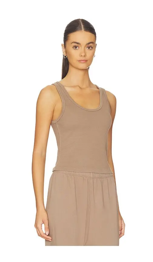 PERFECTWHITETEE Structured Rib Bra Friendly Tank