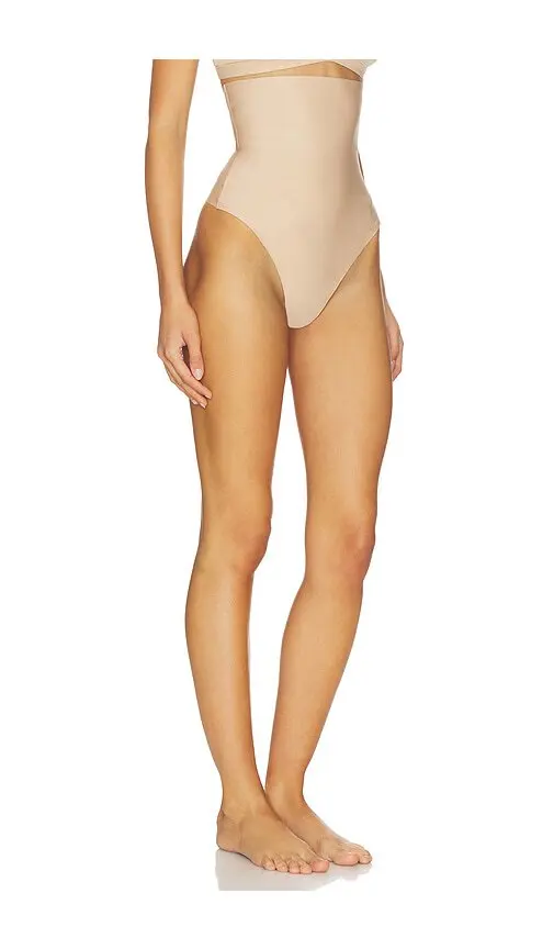 SKIMS Body High Waisted Thong In Tan - Clay