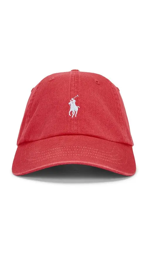 Polo Ralph Lauren Twill Classic Sport Cap Hat - Pale Red