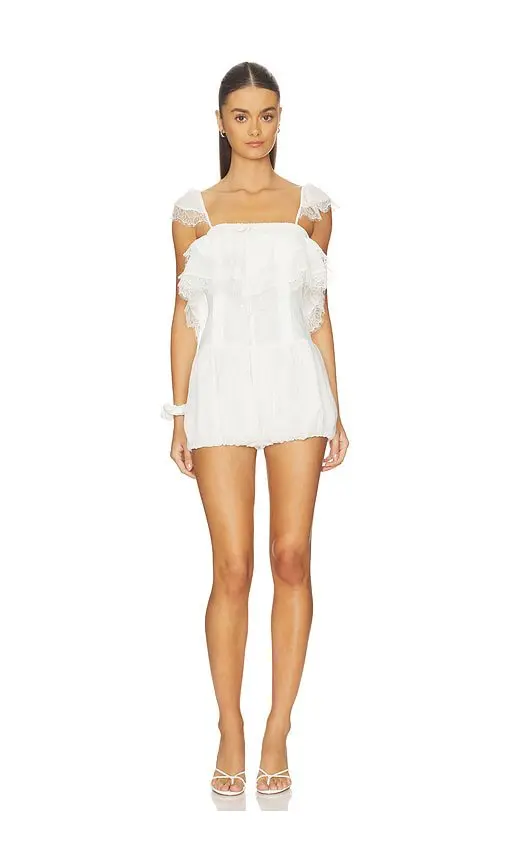Tularosa Marisa Romper - Vanilla Ivory