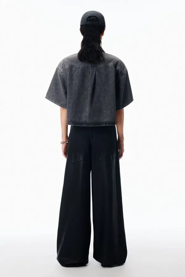Alexander Wang Cropped Short Sleeve Shirt