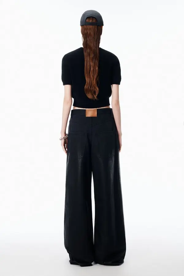 Alexander Wang Short Sleeve Cropped Crewneck Tee