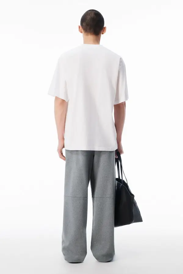 Alexander Wang Puff Logo Oversized Tee - White