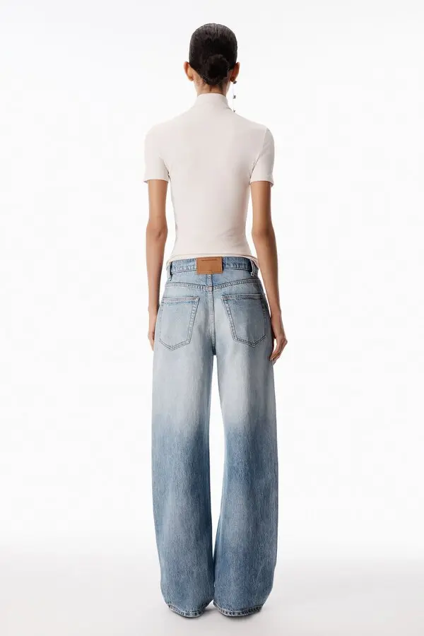 Alexander Wang Rashguard Mock Neck Top - Ivory