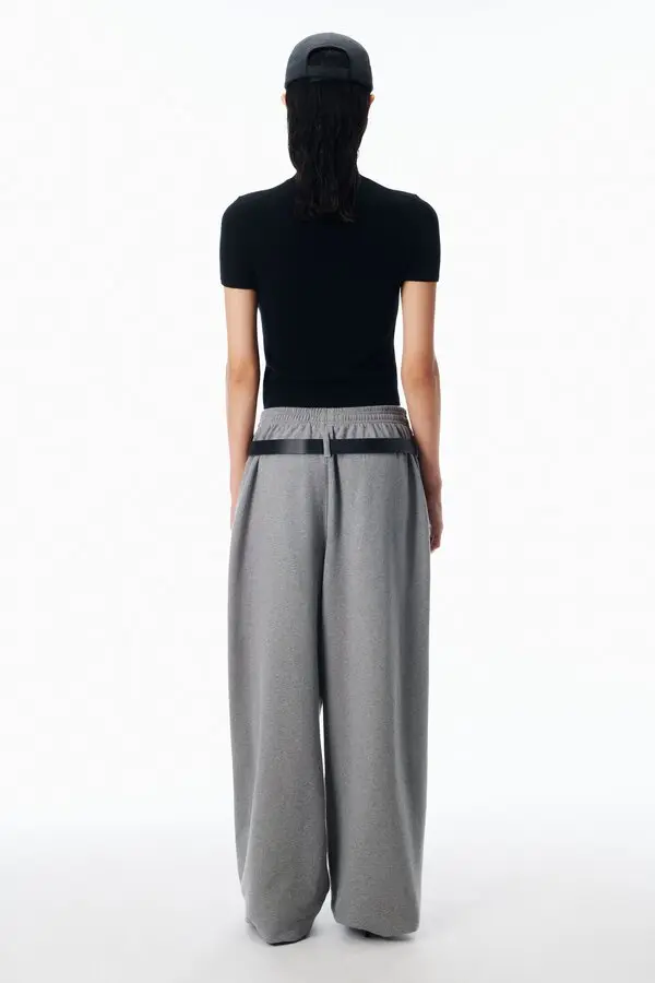 Alexander Wang Short Sleeve Wool Tee - Black