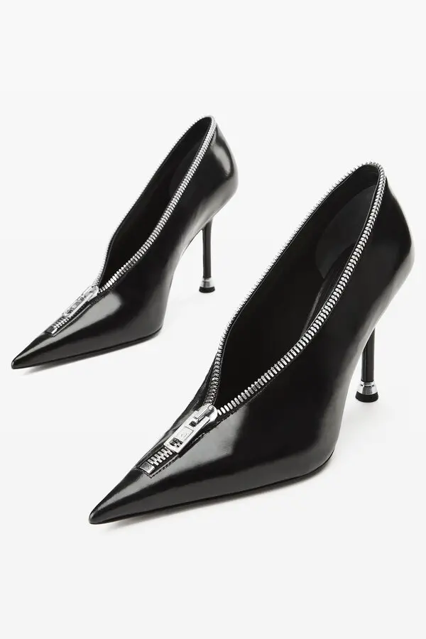 Alexander Wang Akila 105mm Zip Up Pumps