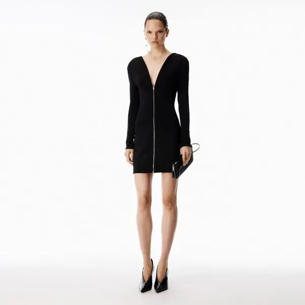 Alexander Wang Continuous Zipper Mini Dress