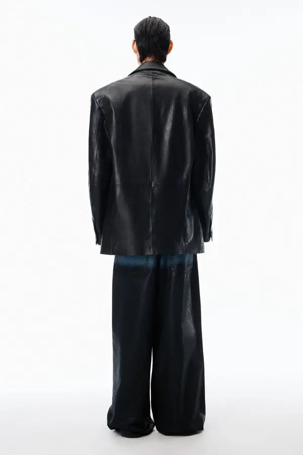 Alexander Wang Boxy Leather Blazer