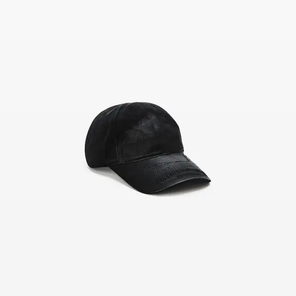 Alexander Wang Logo Embroidered Coated Cotton Cap - Black