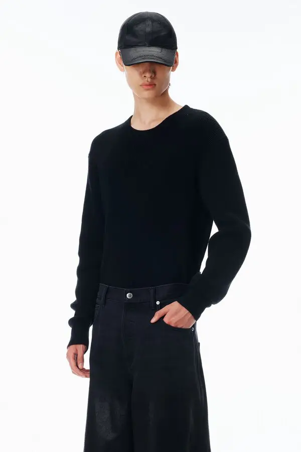 Alexander Wang Logo Embroidered Coated Cotton Cap - Black