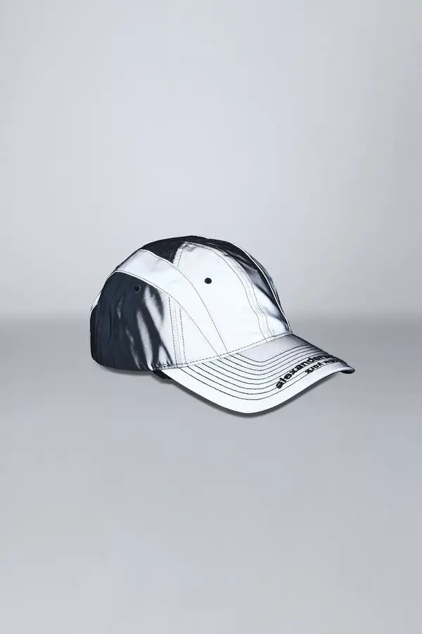 Alexander Wang Gradient Reflective Sport Cap - Black/silver