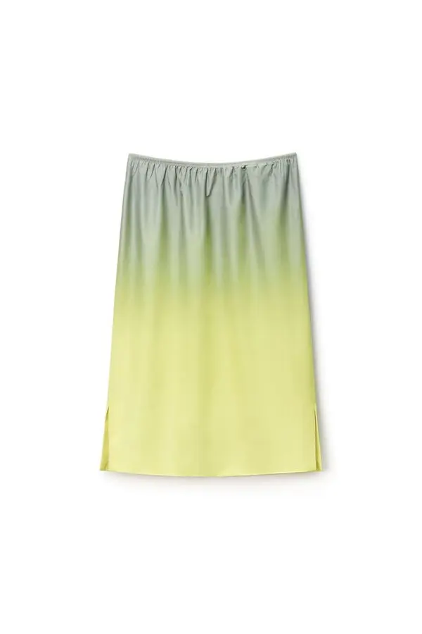 Alexander Wang Reflective Midi Skirt - Silver/yellow