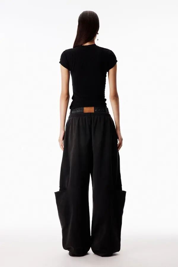 Alexander Wang Layered Short Sleeve Tee - Black