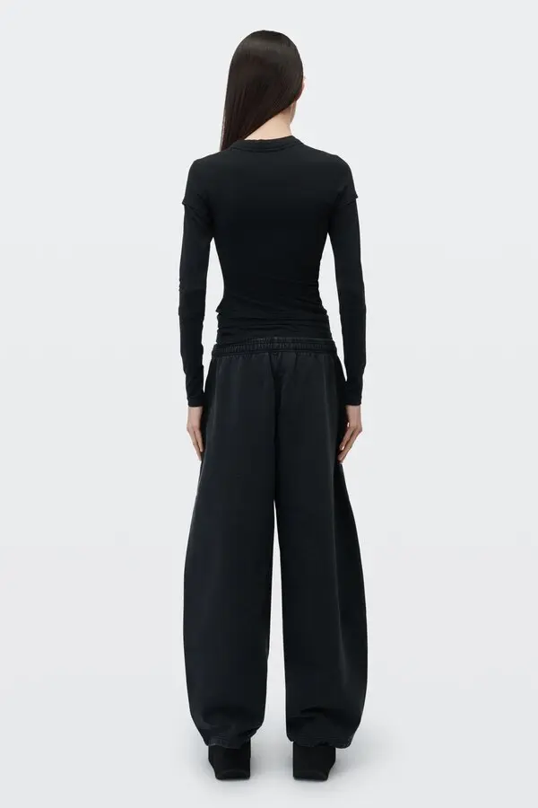 Alexander Wang Layered Long Sleeve Tee - Black