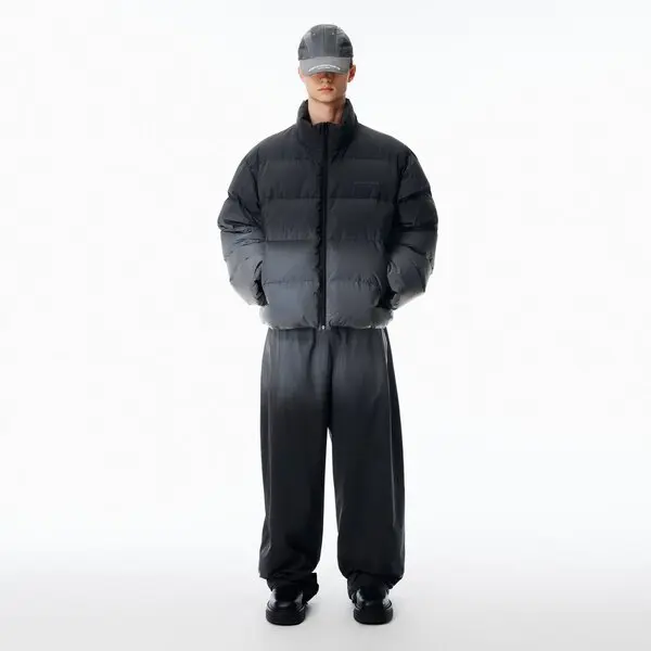 Alexander Wang Reflective Gradient Puffer - Silver/black