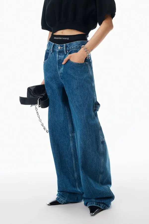 Alexander Wang Mid-rise Wide-leg Jean