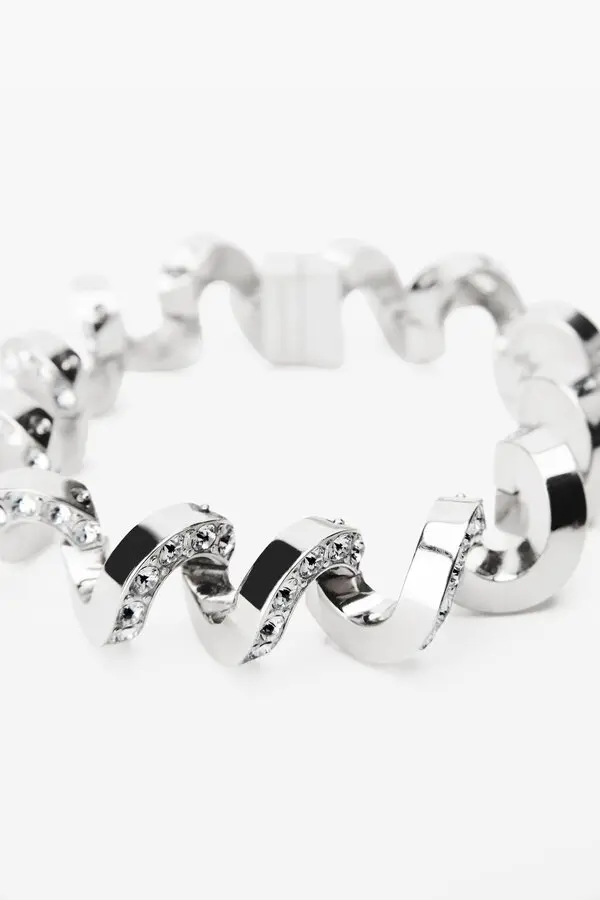 Alexander Wang Crystal Inlay Cord Bracelet