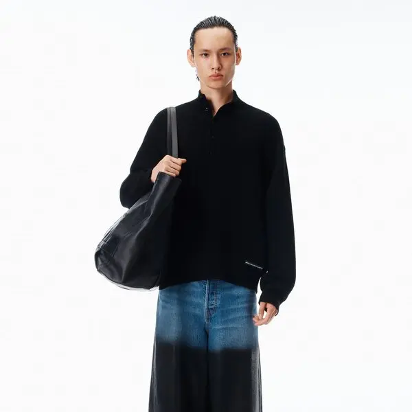 Alexander Wang Turtleneck Henley - Black