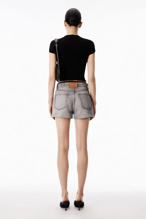 Alexander Wang Knit Logo Baby Tee - Black