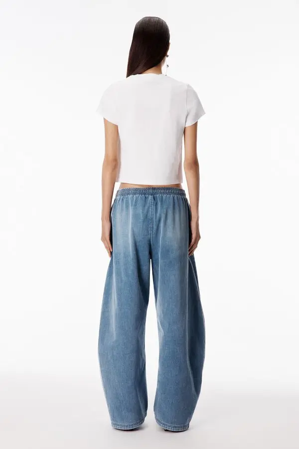 Alexander Wang Puff Logo Baby Tee - White