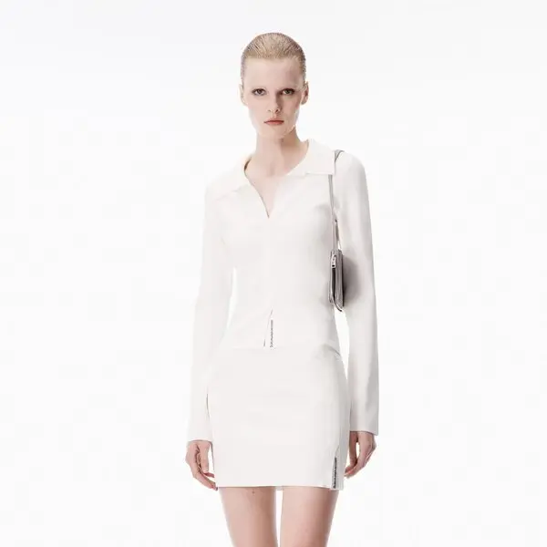 Alexander Wang Long Sleeve Polo Shirt