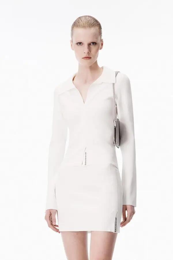 Alexander Wang Long Sleeve Polo Shirt