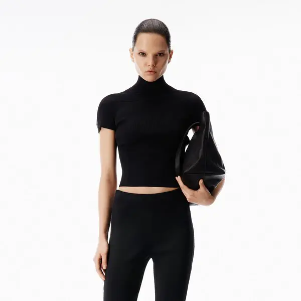 Alexander Wang Debossed Logo Fitted Top