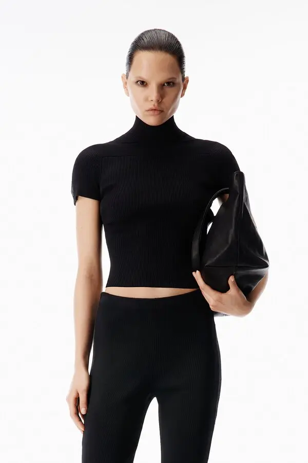 Alexander Wang Debossed Logo Fitted Top