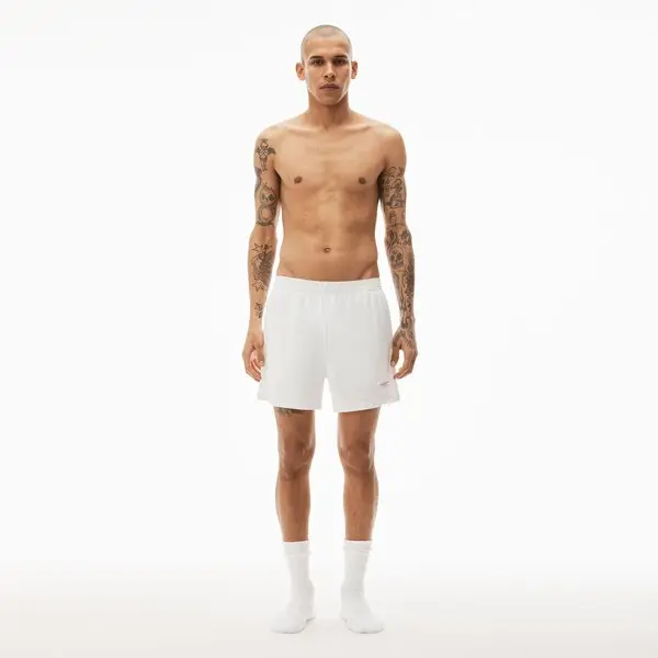 Alexander Wang Short In Heavy Cotton Jersey - White