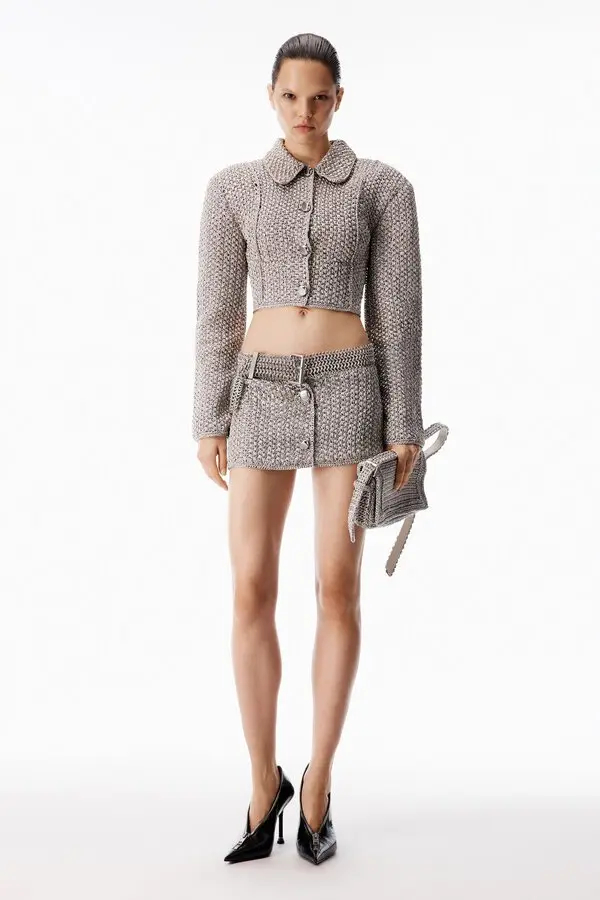 Alexander Wang Crochet Tweed Jacket