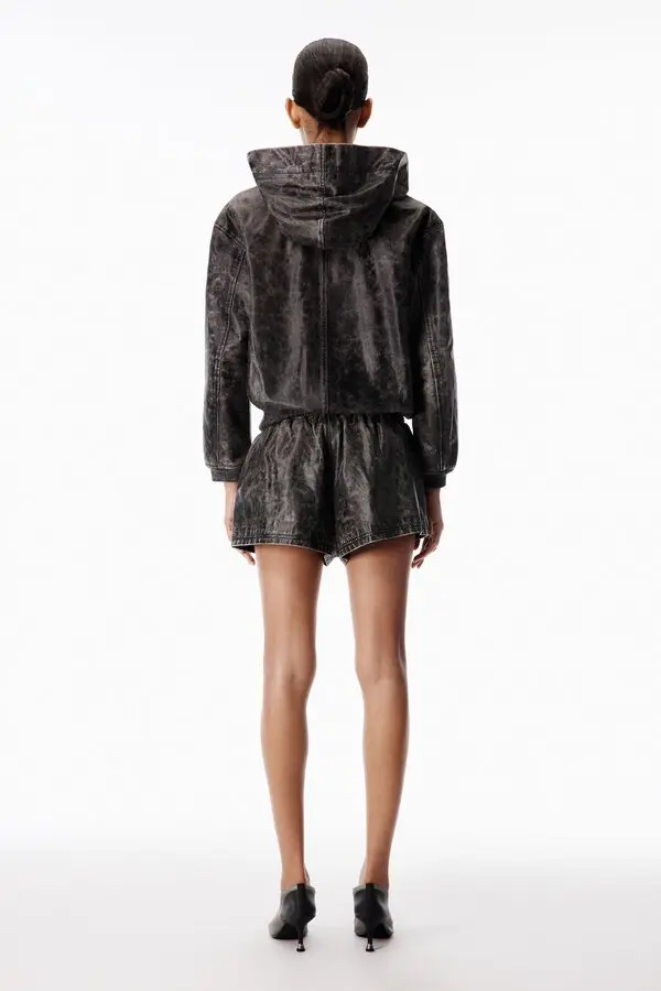 Alexander Wang Distressed Leather Short