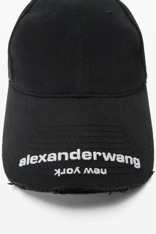 Alexander Wang Distressed Logo Baseball Cap