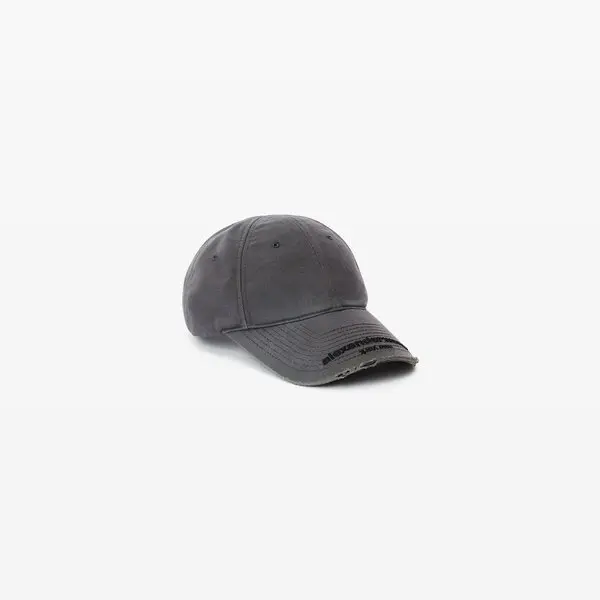 Alexander Wang Distressed Logo Baseball Cap - Washed Asphalt