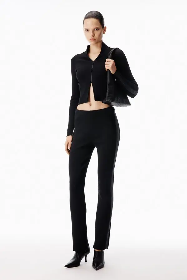 Alexander Wang Debossed Logo Fitted Jacket - Black