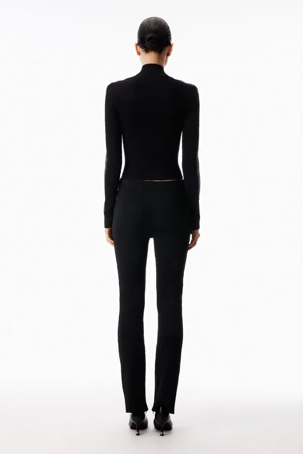 Alexander Wang Debossed Logo Fitted Jacket - Black