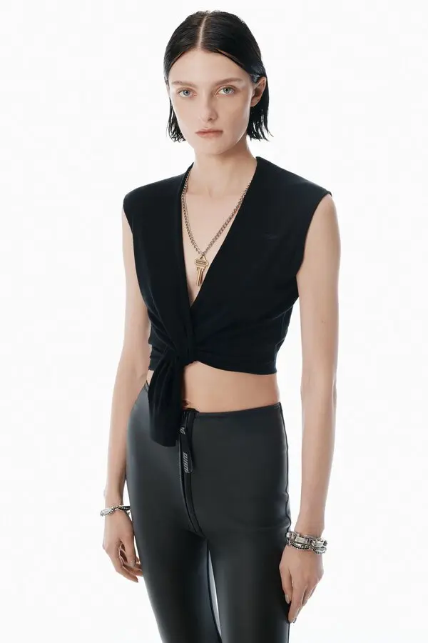 Alexander Wang Merino Wool Nameplate Top