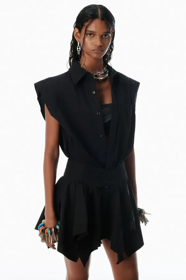 Alexander Wang Pre-styled Cotton Shirtdress